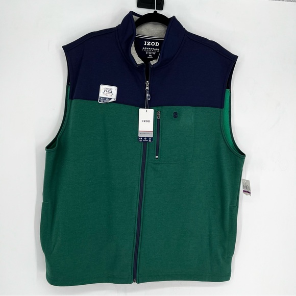 Izod | Jackets & Coats | Nwt Izod Green Navy Advantage Performance ...